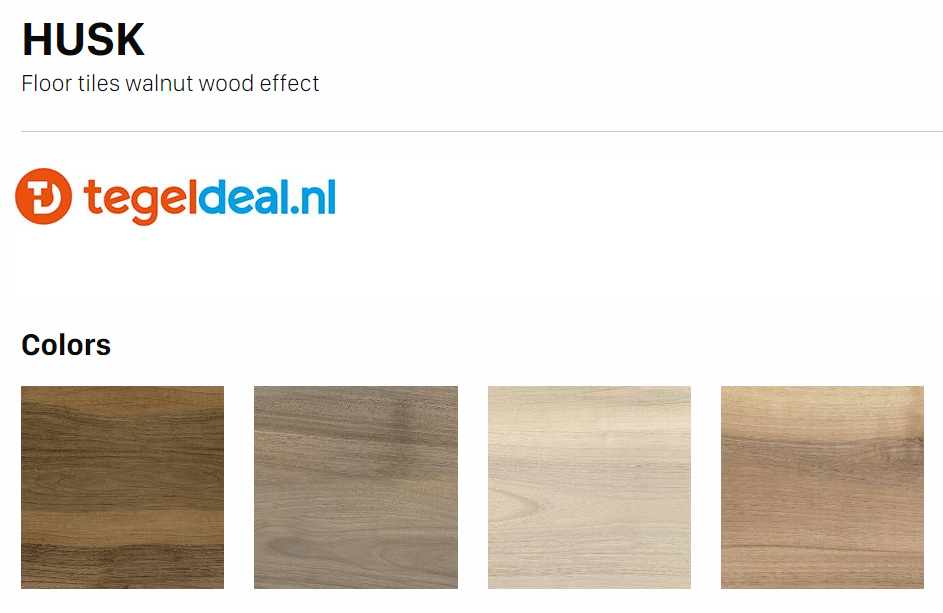 Houtlook vloertegels Supergres Husk Nut, 20 x 120 cm; Deze serie Husk van Supergres bestaat uit ...